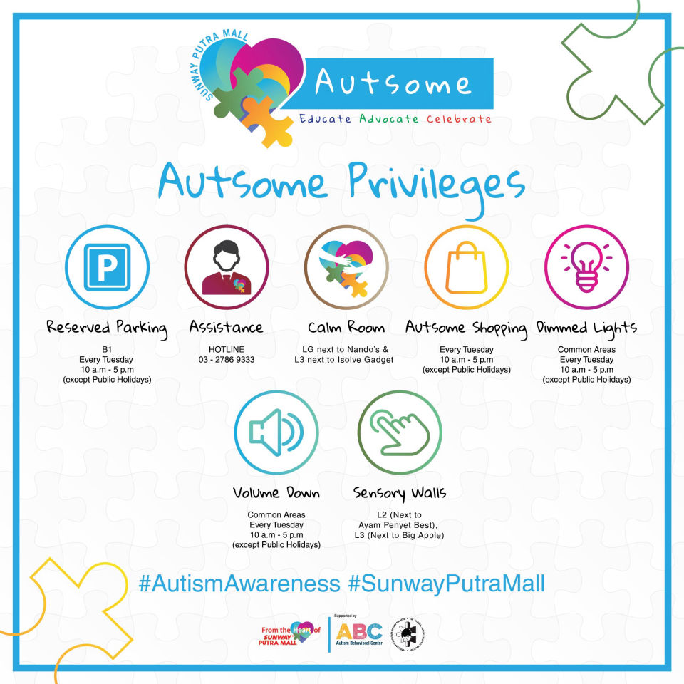 Autsome - Autism Friendly Shopping Day | Sunway Putra Mall