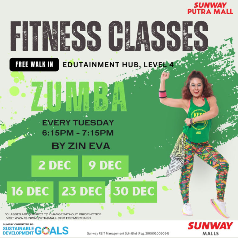 Zumba Classes Every Tuesday | Sunway Putra Mall